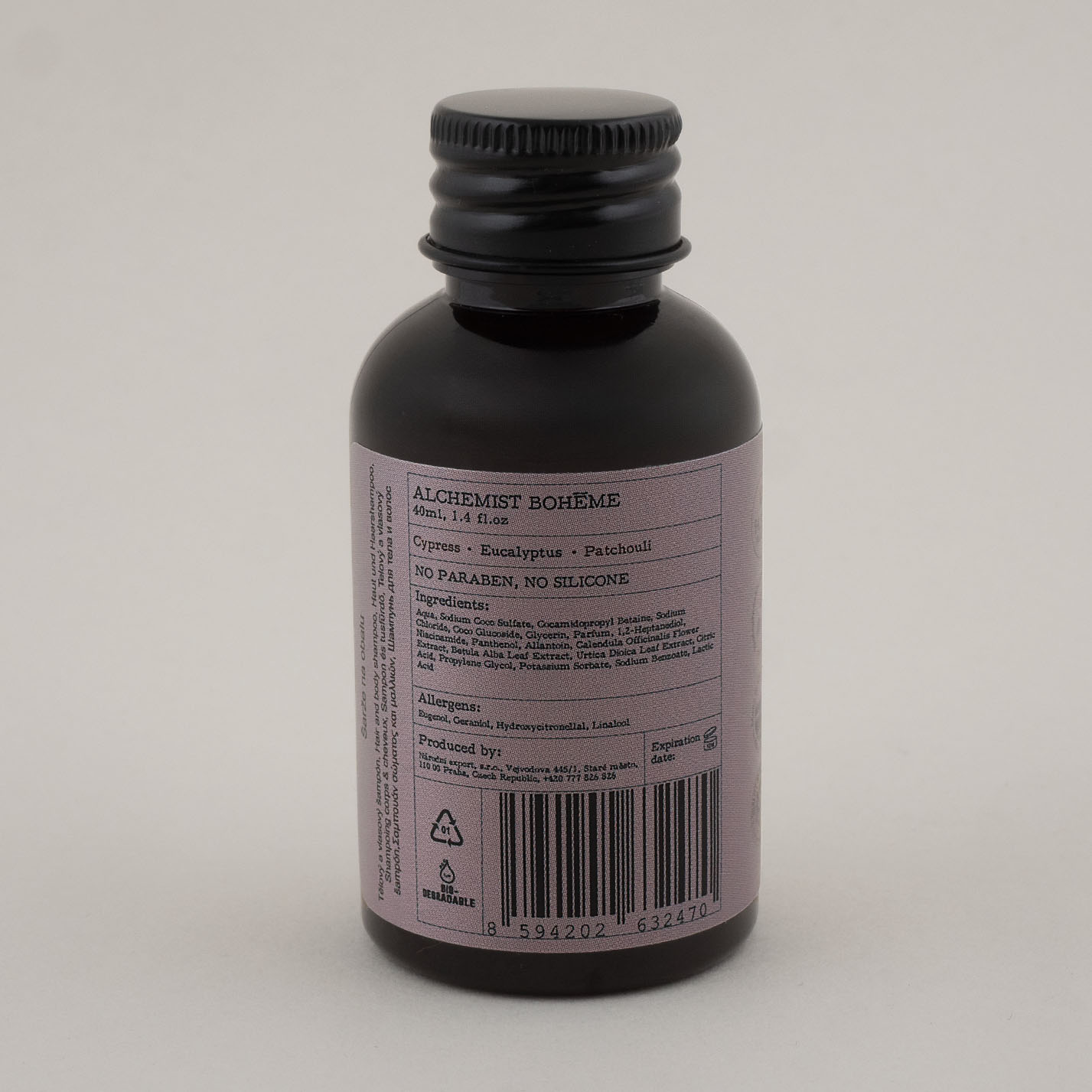 Přírodní Vlasový A Tělový šampon Alchemist Bohéme Parfém No. 2 - 40 Ml ...